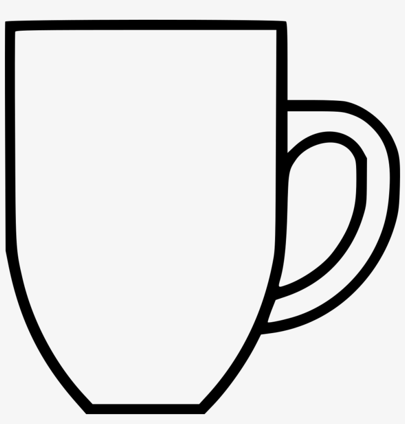 Cup Mug Comments - Line Art PNG Image | Transparent PNG Free Download ...