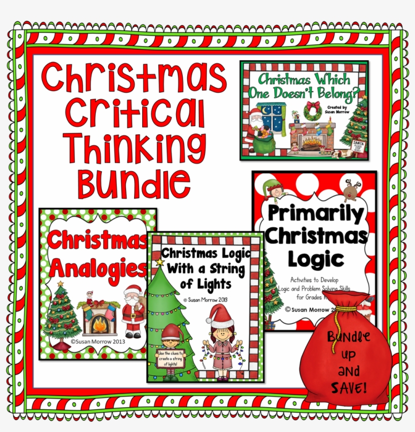 Christmas Critical Thinking Bundlethis Is A Bundle - Cartoon PNG Image ...