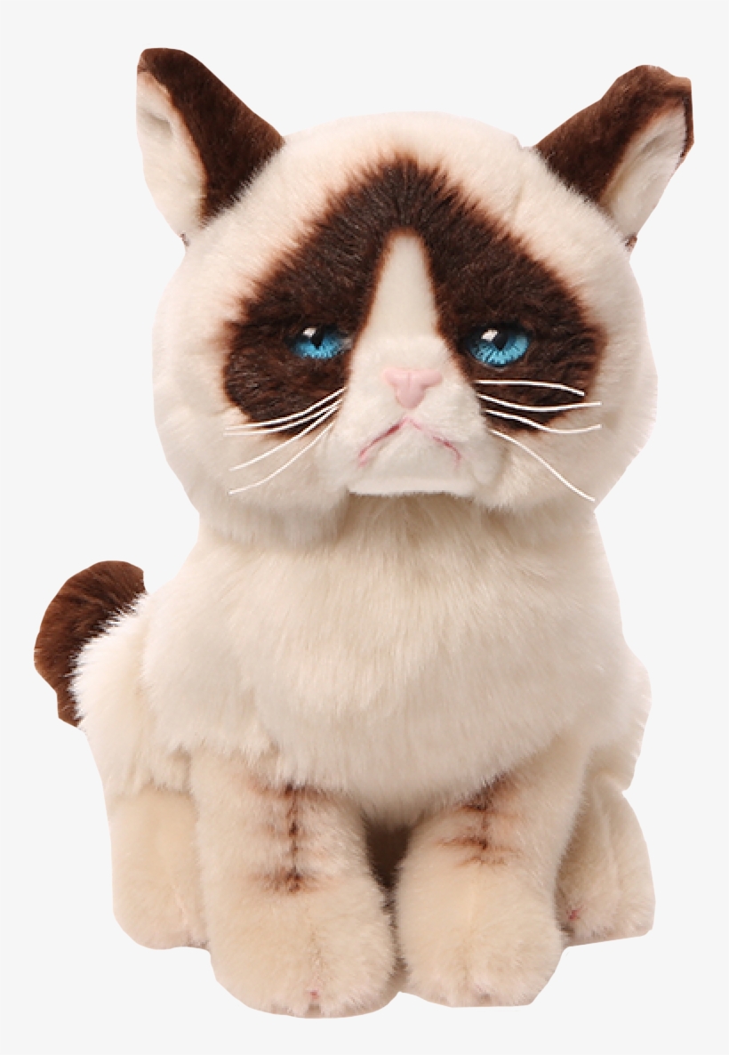 Grumpy - Grumpy Cat Plush Stuffed Animal Toy PNG Image | Transparent ...