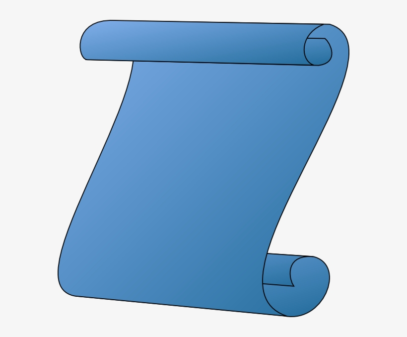 Scroll Blue Gradient Clip Art At Clker - Scroll Clipart Blue PNG Image ...