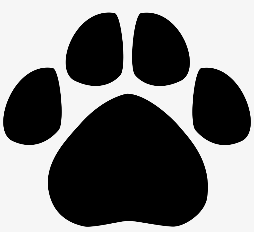 Snow Leopard Paw Print Outline