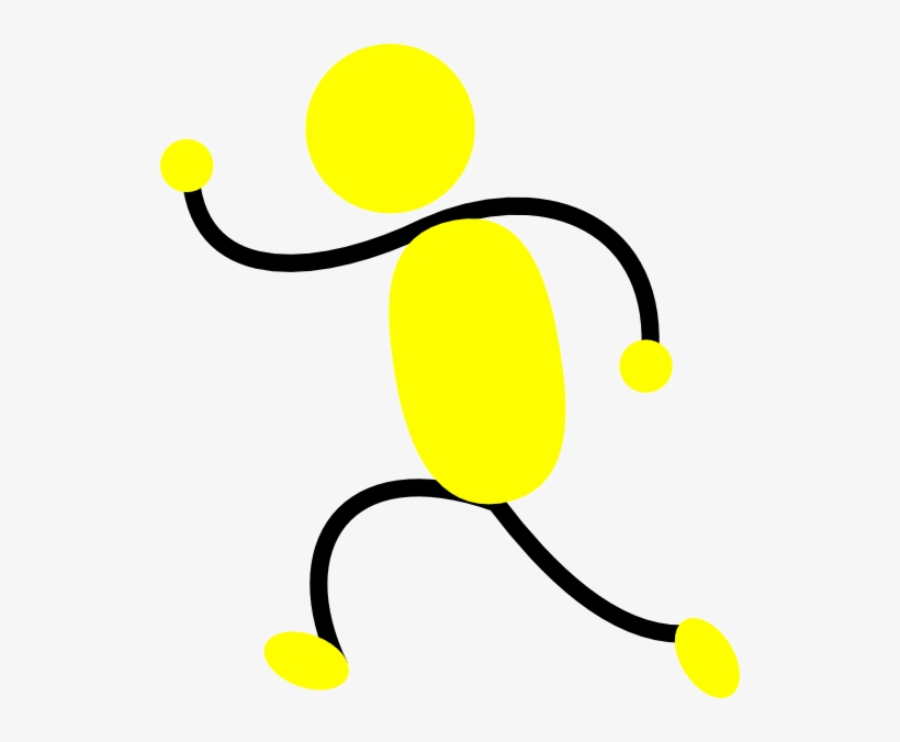 Running Stick Man Clipart