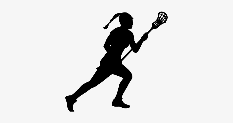 Image Library Field Clipart Lacrosse - Girls Lacrosse Player Silhouette ...
