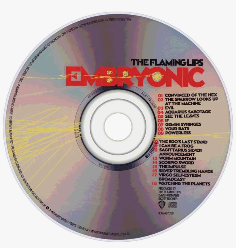The Flaming Lips Embryonic Cd Disc Image - Flaming Lips Embryonic PNG ...