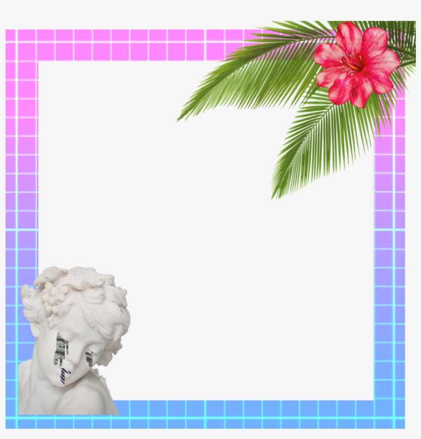 Visitar - Vaporwave Frame PNG Image | Transparent PNG Free Download on ...