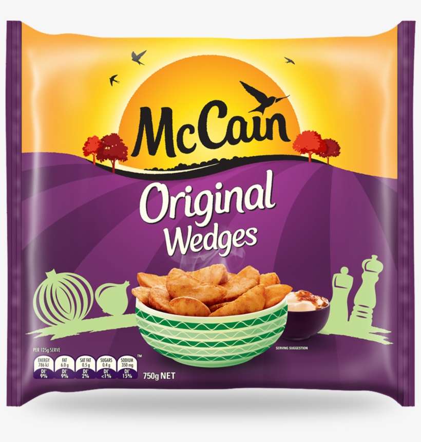 Original Wedges 750g - Mccain Potato Wedges Original 750g PNG Image ...