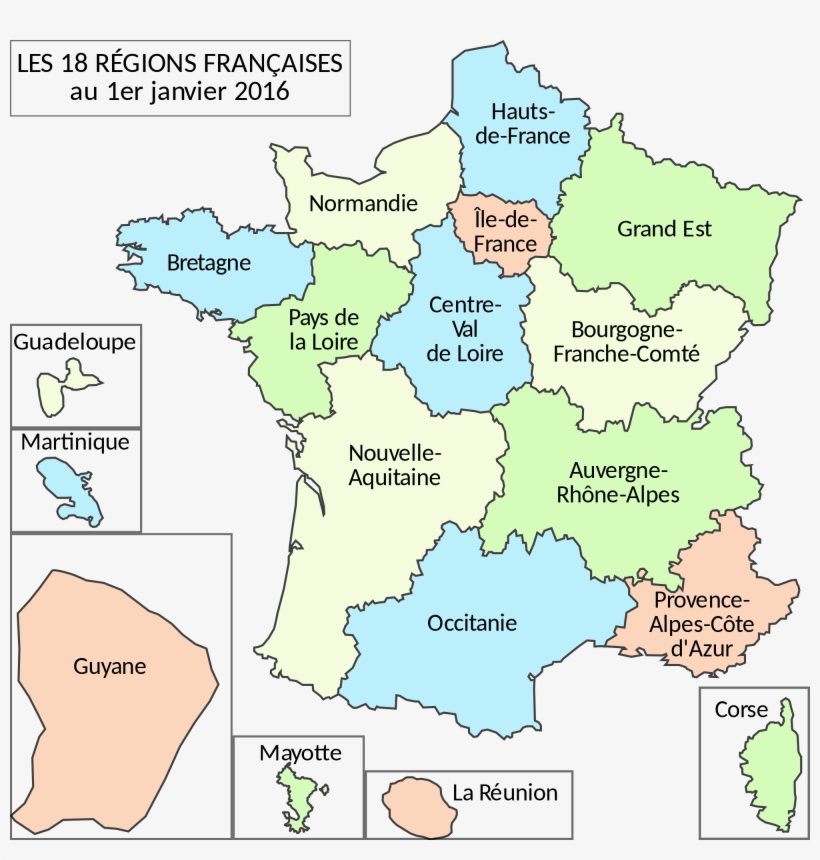 Regions France - Fransanin Eyaletleri PNG Image | Transparent PNG Free ...