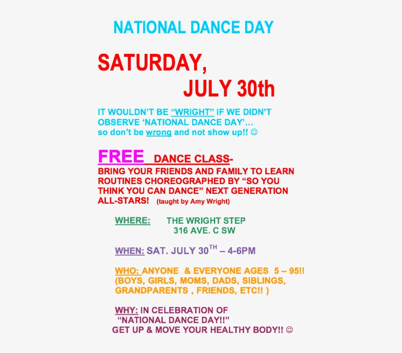 National Dance Day PNG Image | Transparent PNG Free Download on SeekPNG