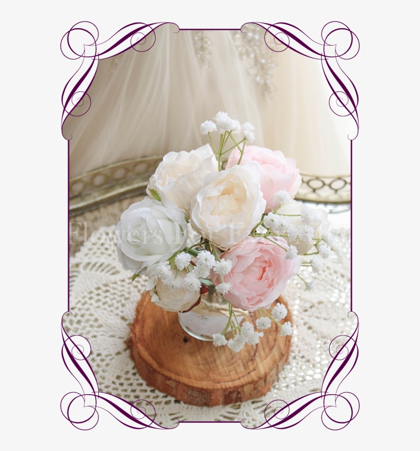 Download Blush Pink Peony Rustic Style Silk Artificial Table ...