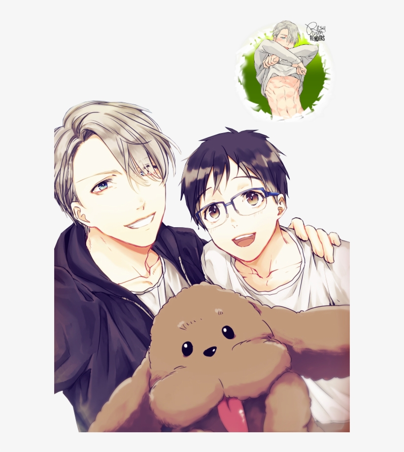 Наклейка Victor Nikiforov X Yuuri Katsuki » Yuri On - Yuri And Victor ...