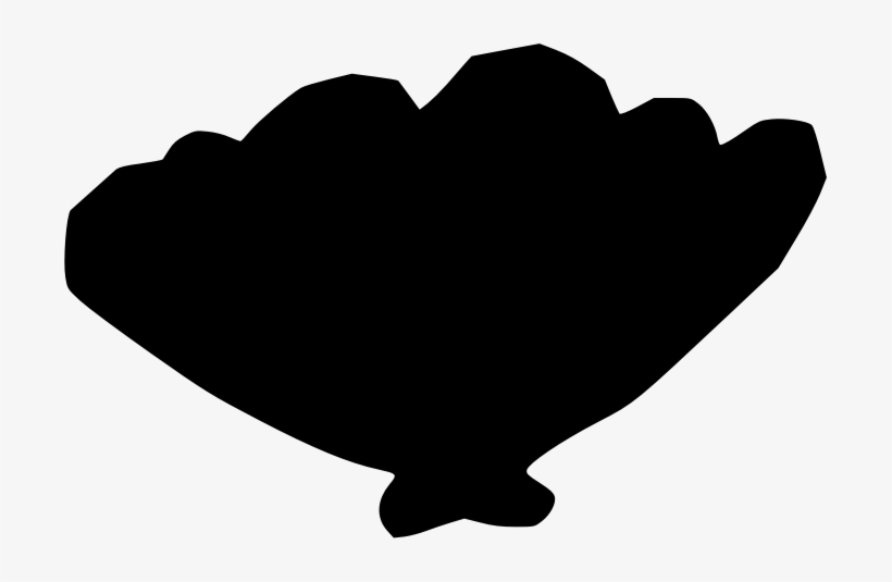 This Png File Is About Seashell , Sea Shell - Simple Silhouette Fish ...