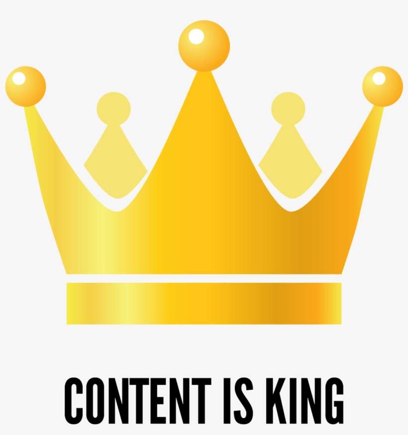 Digitpal On Twitter - Content Is King Png PNG Image | Transparent PNG ...