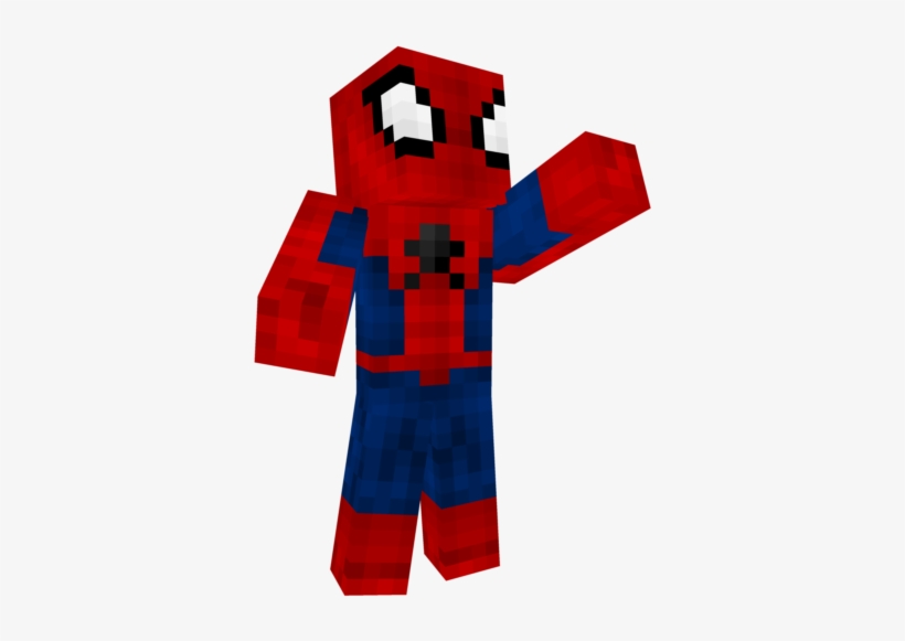 Download Undefined Spiderman Minecraft Skin Png Transparent PNG 
