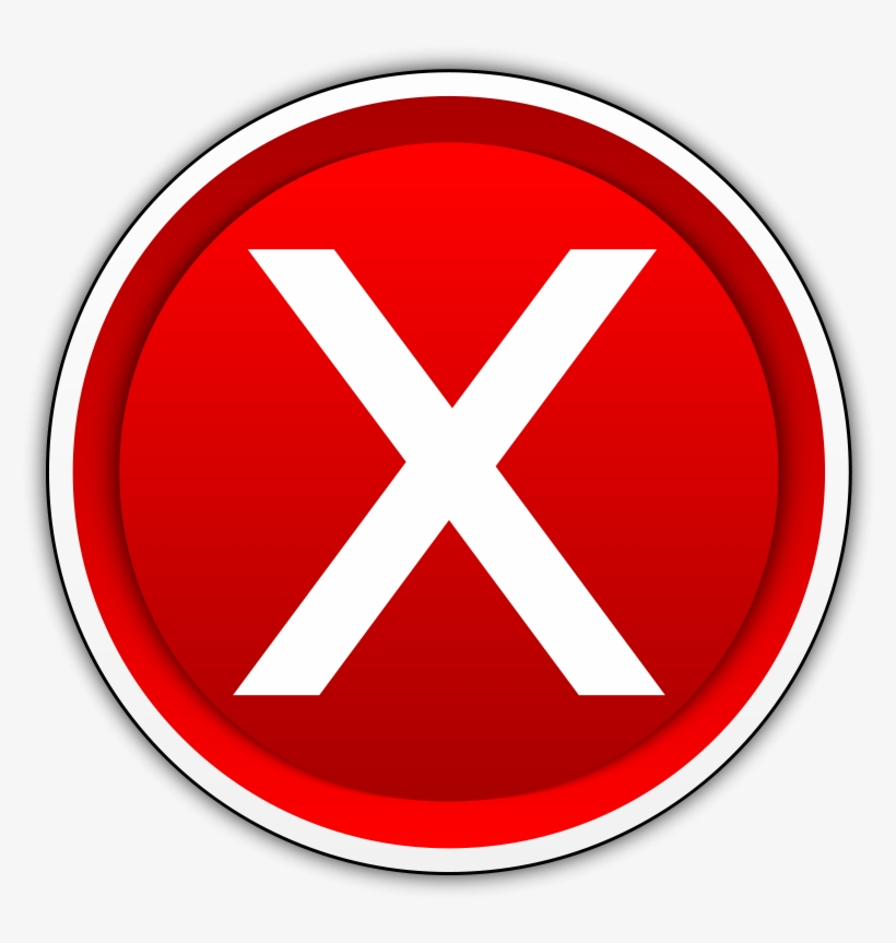 Download Red X Button Png - ไอคอน กากบาท Png | Transparent PNG Download ...