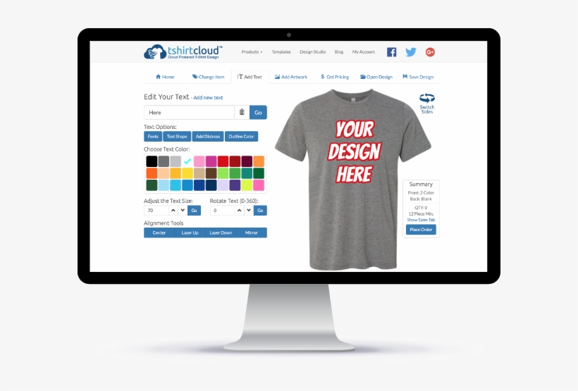 Create Your Own Custom T-shirts With Our Online Design - T-shirt PNG ...