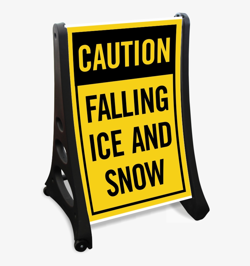 Download Falling Ice Snow A-frame Portable Sidewalk Sign Kit - Under ...