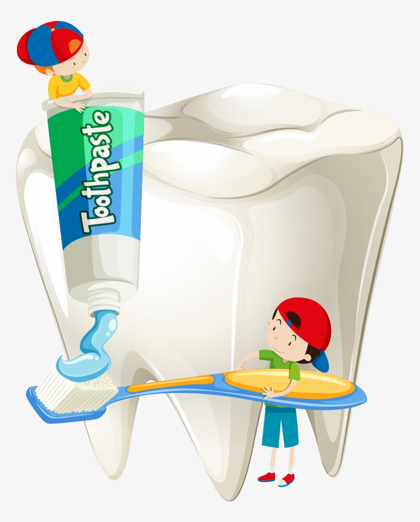 Dentistry Clip Art Squeezing Toothpaste Cartoon Boy - Drawing PNG Image ...