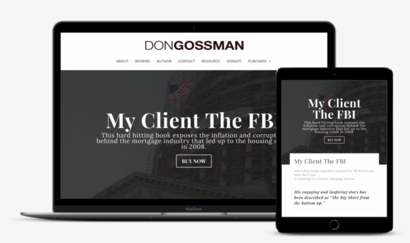 Gossman Website - Mockup PNG Image | Transparent PNG Free Download on ...