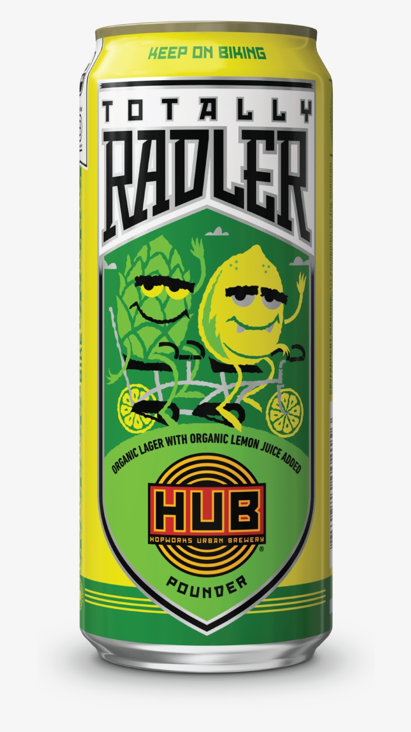 Organic Totally Radler Lemon - Hopworks Radler PNG Image | Transparent ...