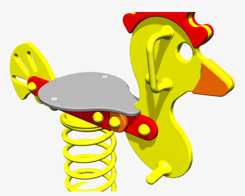 Polyspringer Chicken Sit-on Springer - Chicken Springer Playground PNG ...