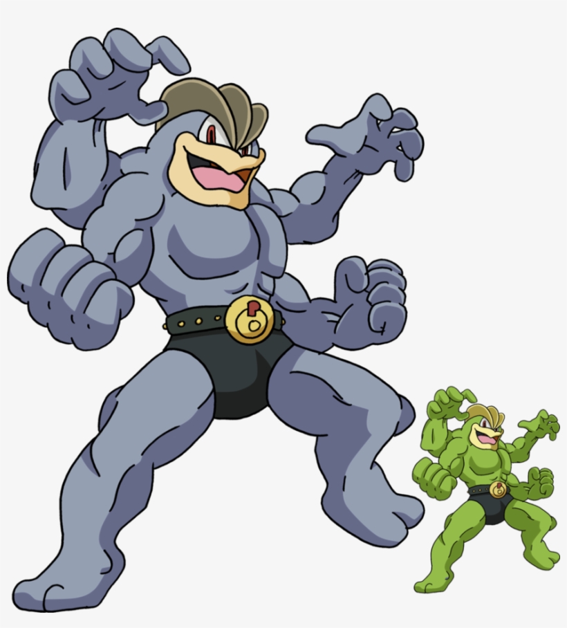Como Evolucionar Machokemachamp Taringa - Machamp Art PNG Image ...