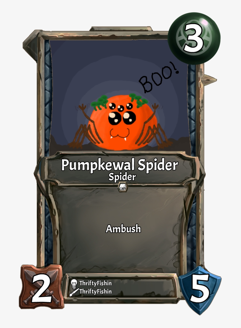 [card] Pumpkewal Spider - Collective Community Card Game PNG Image ...