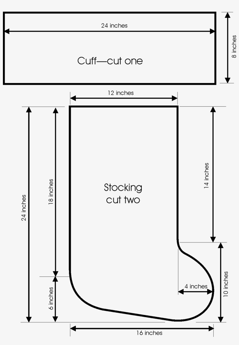 Printable Template Stocking Pattern