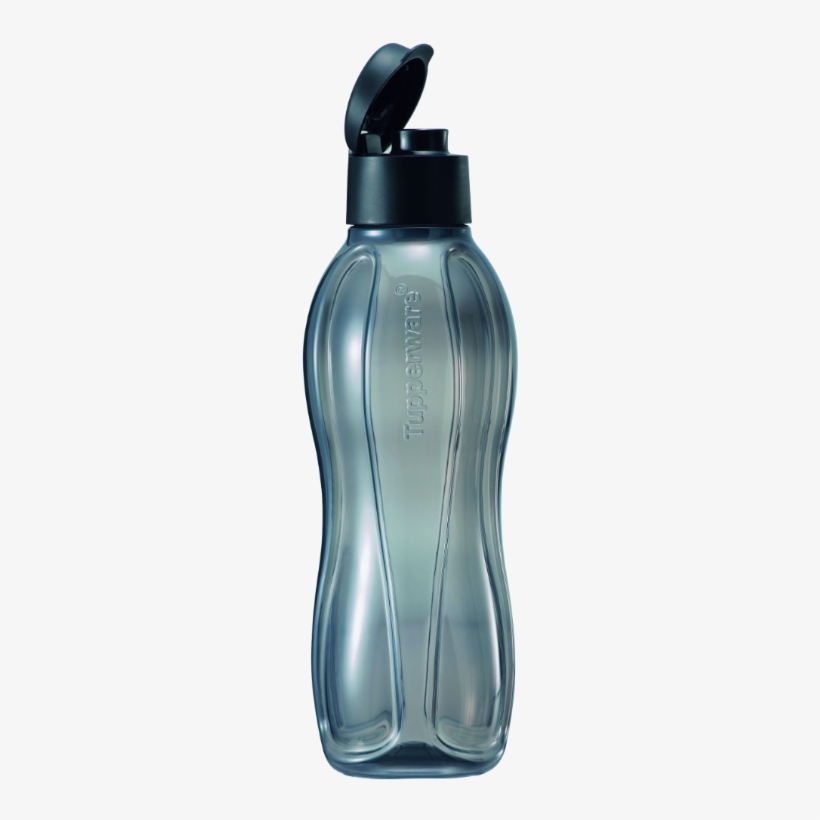 Eco Bottle 1l Flip Top Black - Tupperware Eco Bottle 1l PNG Image ...