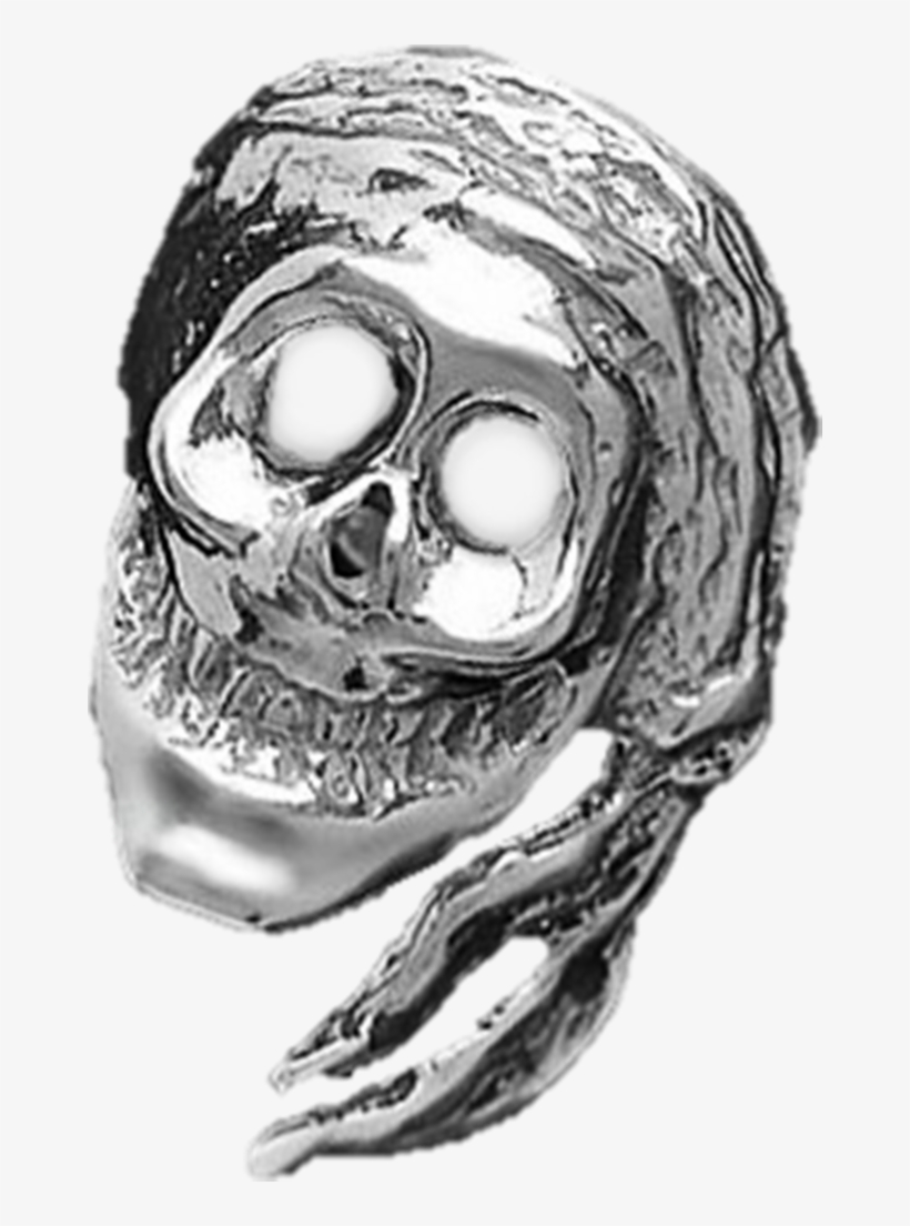 Pirate Skull Sterling Silver Ear Cuffs Earrings - Earring PNG Image ...