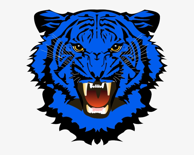 Blue Tiger Png Jpg Transparent Library - Tiger 5'x7'area Rug PNG Image ...