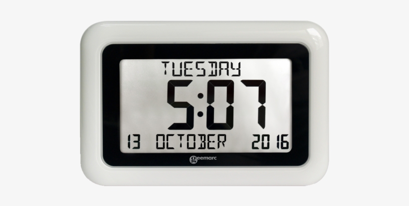 Radio Controlled Day Clock - Geemarc Viso 10 Extra Large Easy Read ...