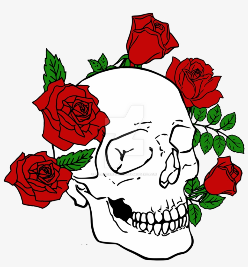 Graphic Freeuse Download By Supermagnum On Deviantart - Skull And Roses ...