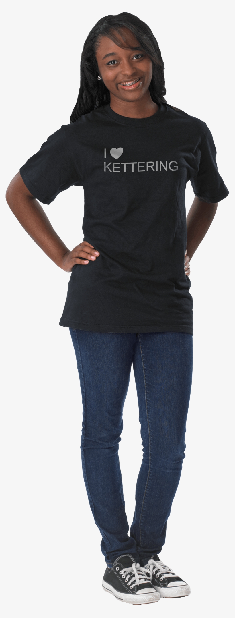 Intense And Practical - Black Woman Standing Png PNG Image ...