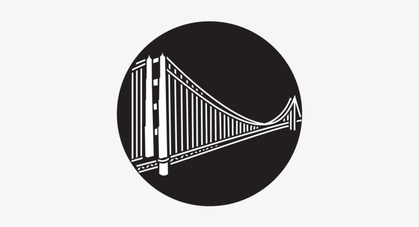 Golden Gate Bridge Gobo - Golden Gate Bridge PNG Image | Transparent ...