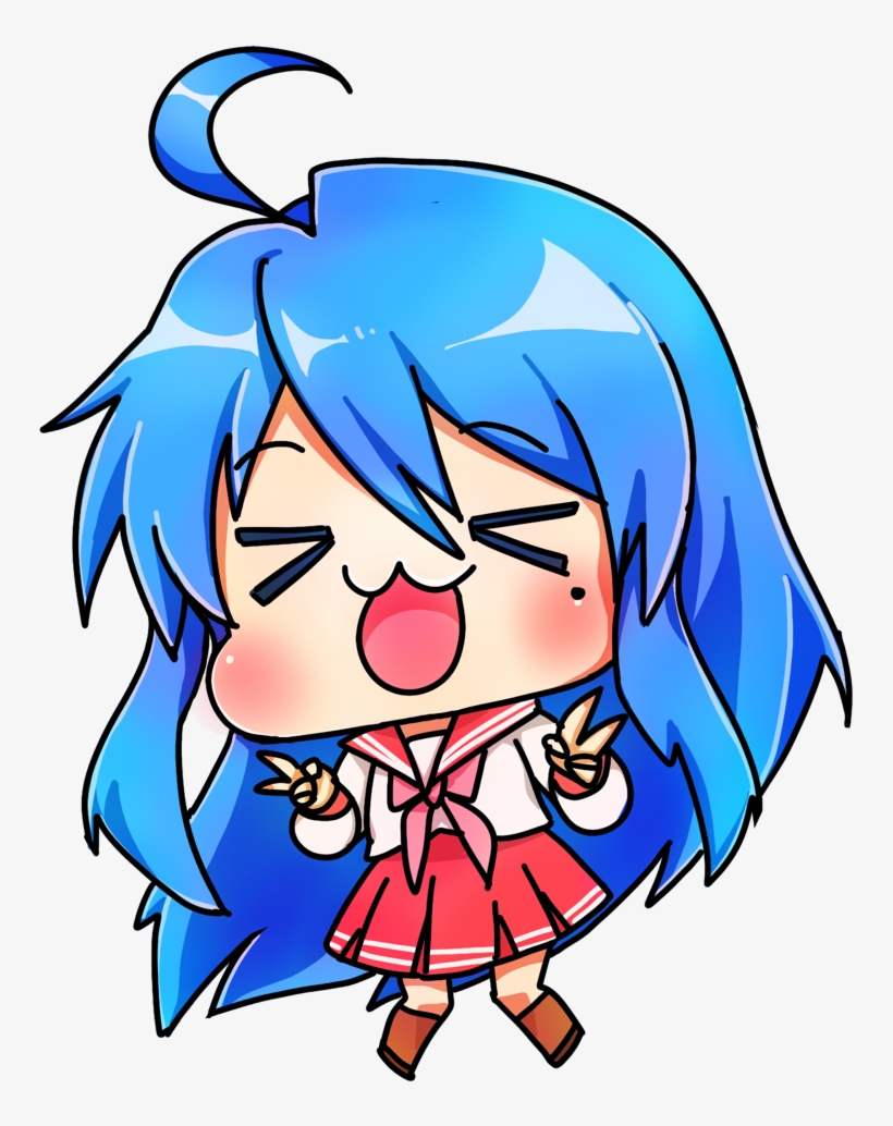 Chibi Konata - Cartoon PNG Image | Transparent PNG Free Download on SeekPNG