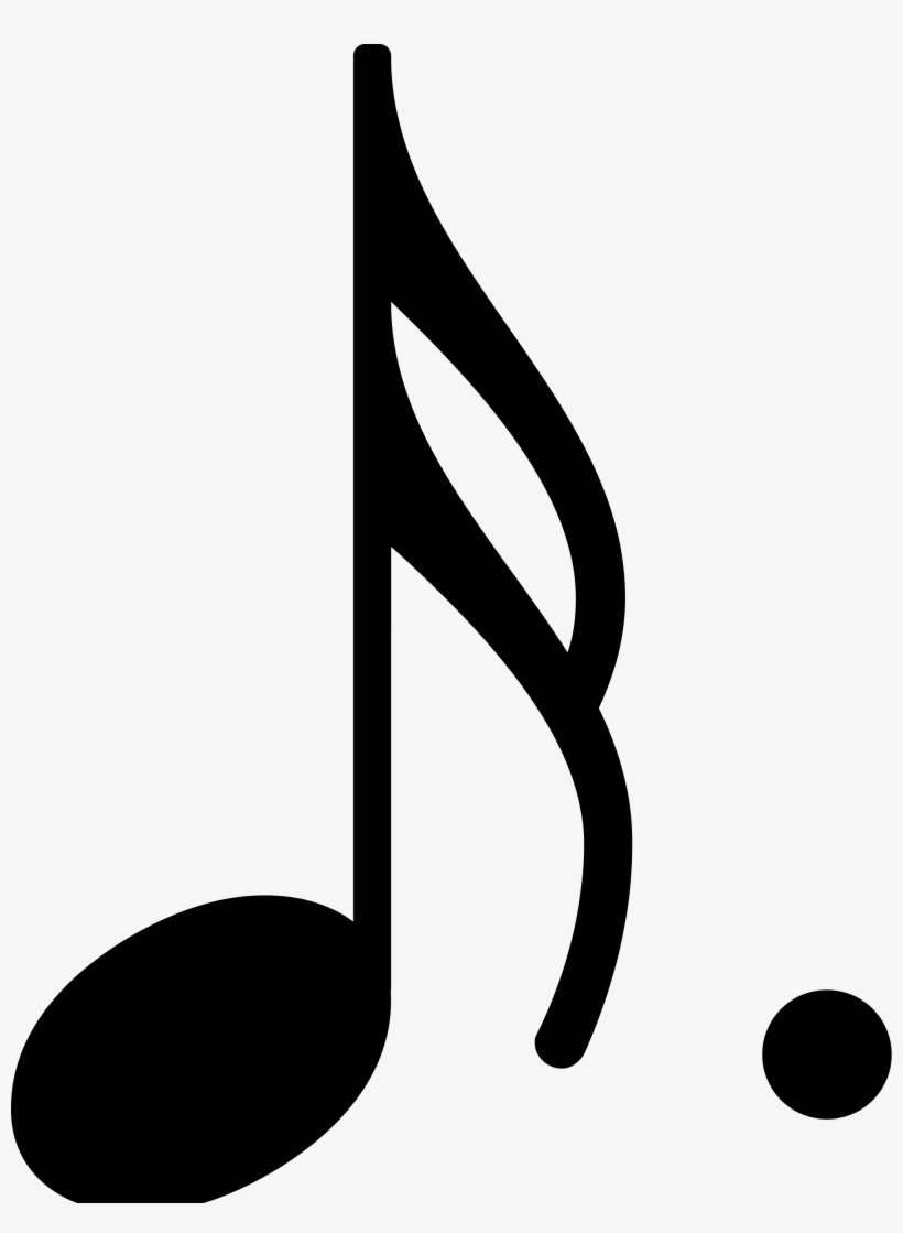 Dotted Quarter Note Png Banner Library Library - Wikimedia Commons PNG ...