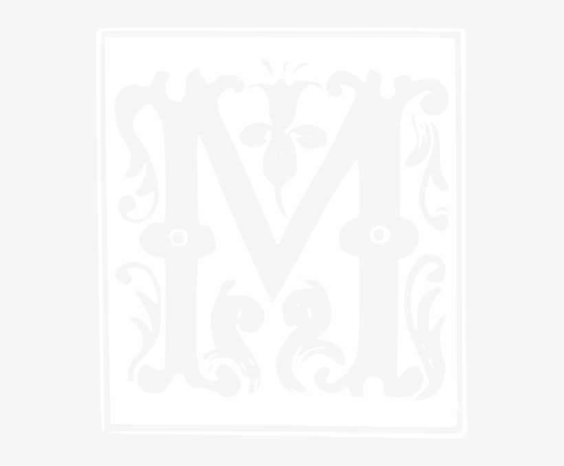 Decorative Letters Clip Art Techflourish Collections - White Letter M ...