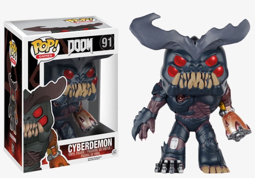 Cyberdemon 6" Pop Vinyl Figure - Doom Funko Pop PNG Image | Transparent ...