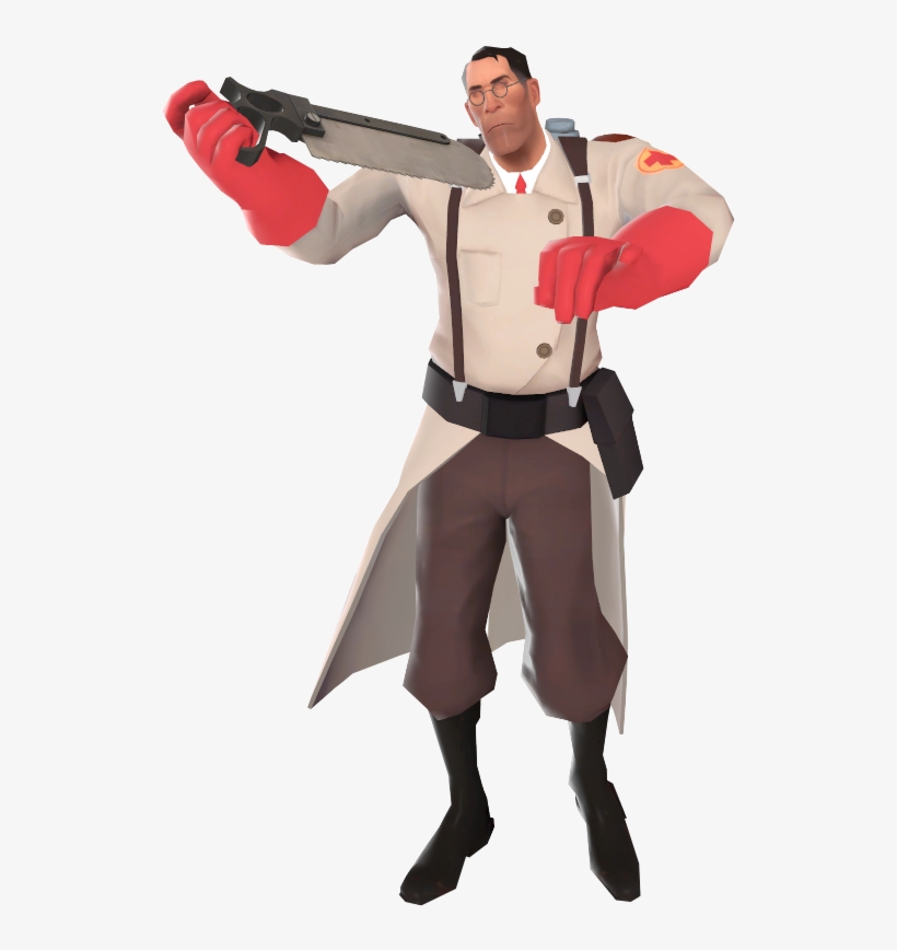 Can You Feel The Schadenfreude - Tf2 Medic With Bonesaw PNG Image ...
