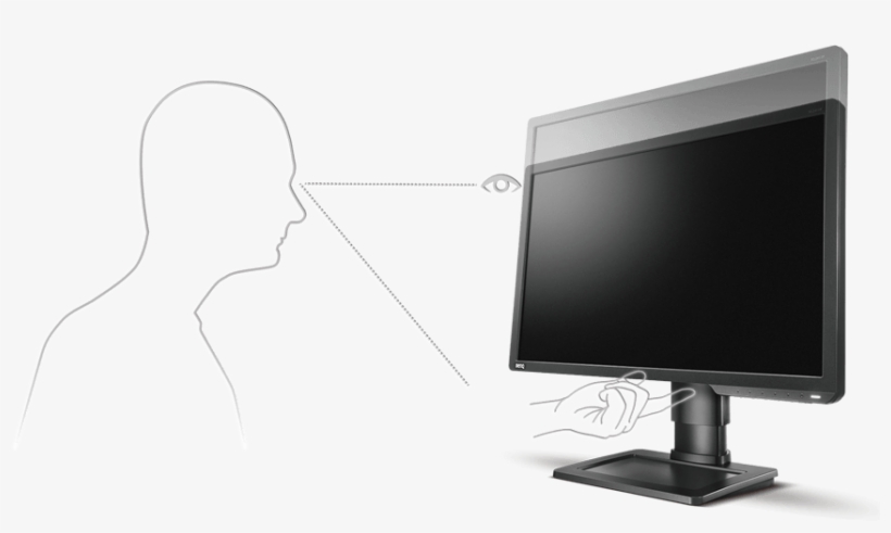 The Height Adjustable Stand Can Be Operated With Just - Benq Xl2411z ...