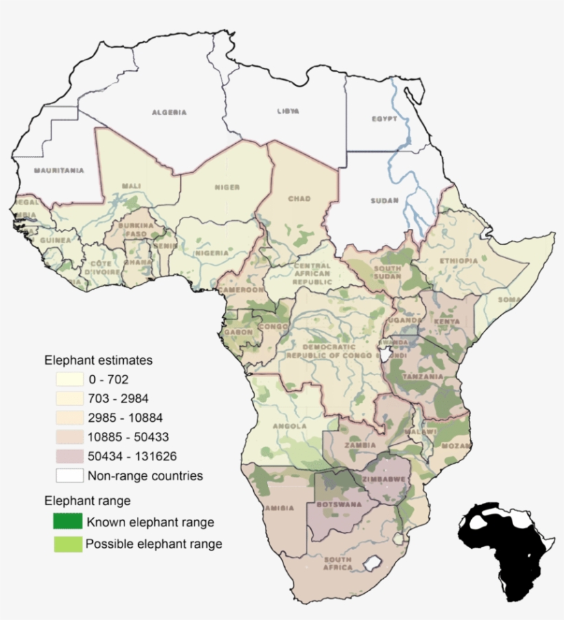 Download Estimates Of Elephants And Range In Africa - Atlas ...