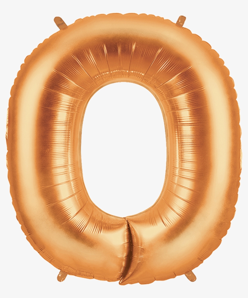 40" Gold Foil Letter - 40" Large Number Balloon 0 Pink - Mylar Balloons ...