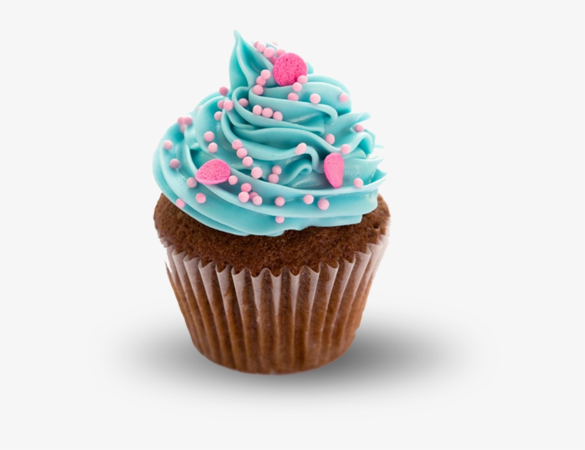 Bakery & Sweets - Blue And Pink Cupcake Png PNG Image | Transparent PNG ...