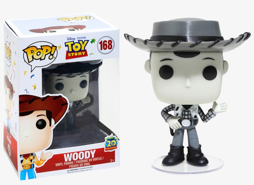 Woody Black And White Woody's Roundup Pop Vinyl Figure - Toy Story ...