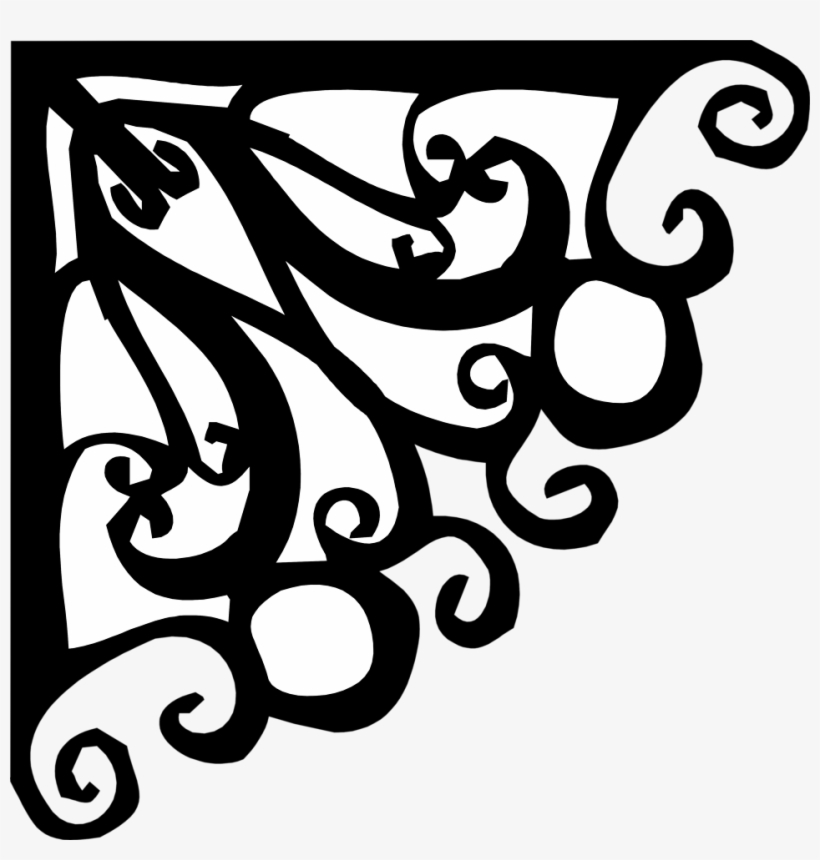 Corner Upper Left - Black Corner Frame Png PNG Image | Transparent PNG ...