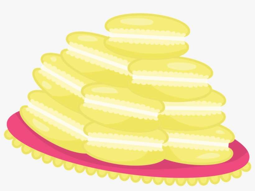Hand Drawn Yellow Macaron Cartoon Transparent - Clip Art PNG Image ...