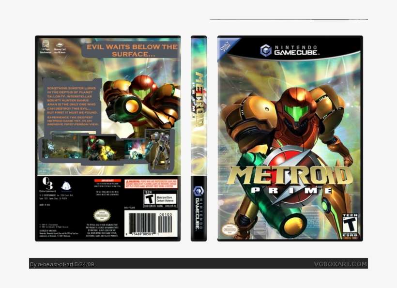 Metroid Prime Box Art Cover - Metroid Prime PNG Image | Transparent PNG ...