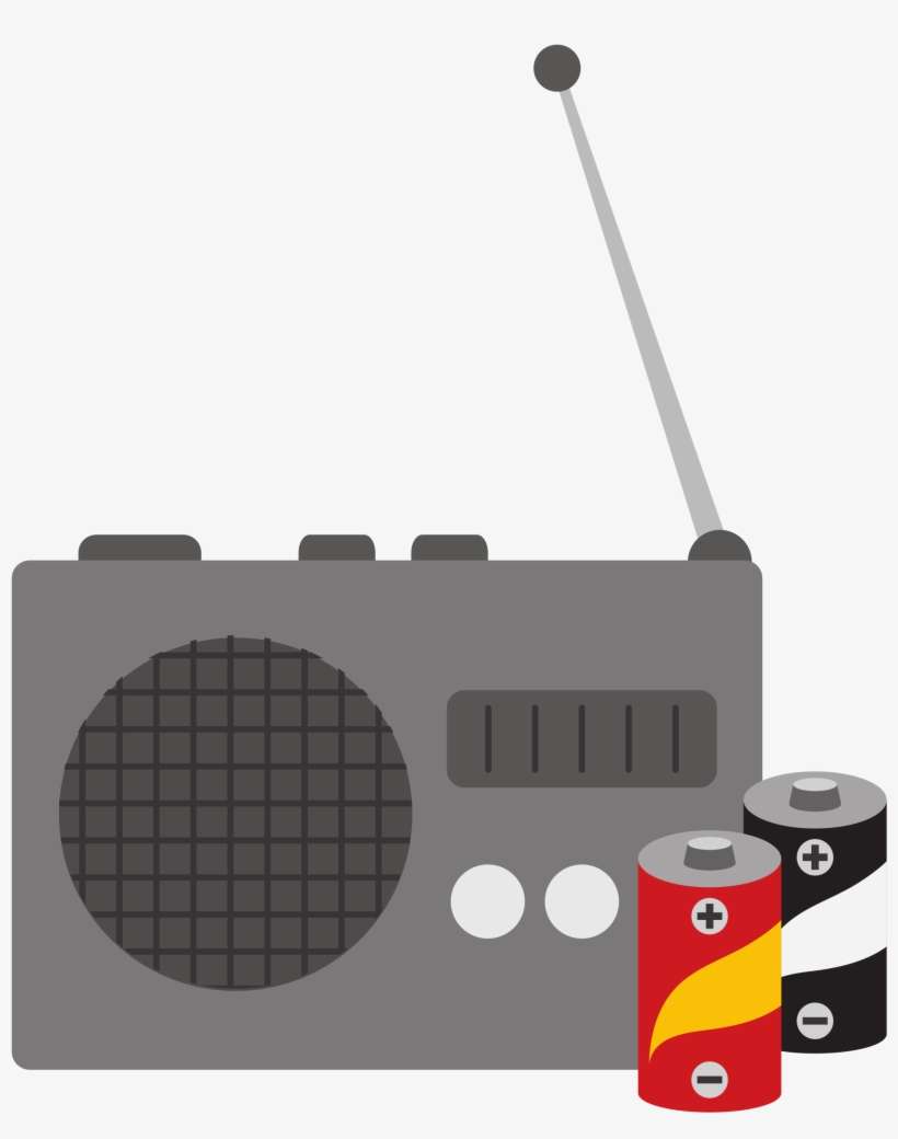Big Image - Radio And Batteries Clipart PNG Image | Transparent PNG ...