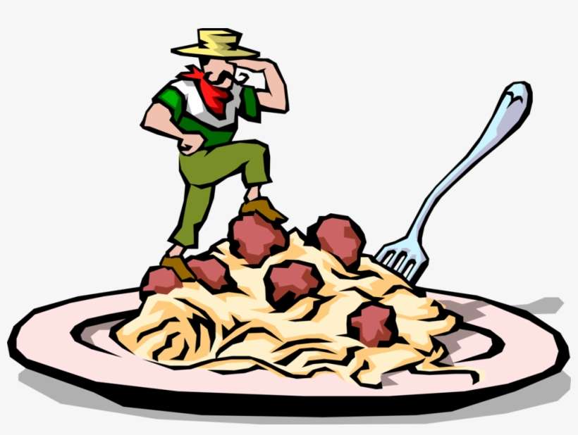 Vector Illustration Of Italian Cuisine Chef Conquers - Clip Art ...