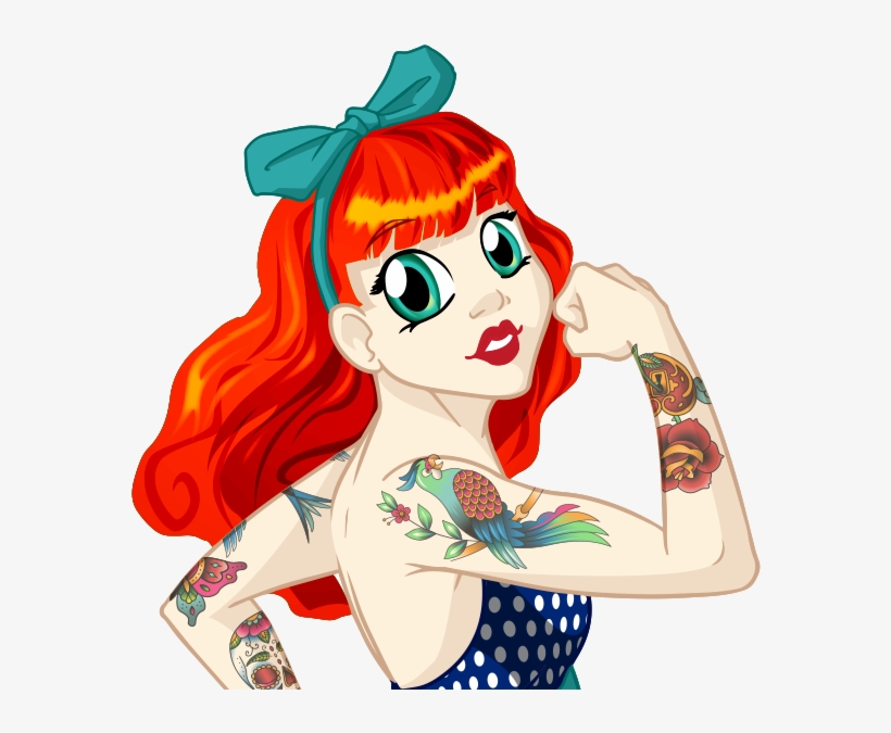 Download Tattoo Girl Stickers - Tattoo | Transparent PNG Download | SeekPNG